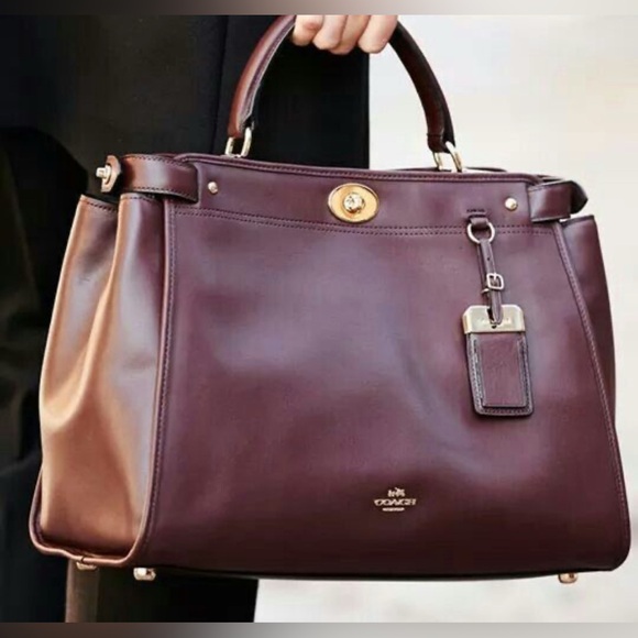 Coach | Bags | Coach Smooth Leather Gramercy Satchel Va Oxblood | Poshmark